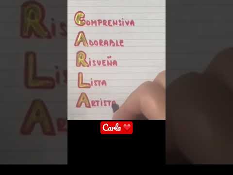 Significado del nombre CARLA #nombre #significado #carla