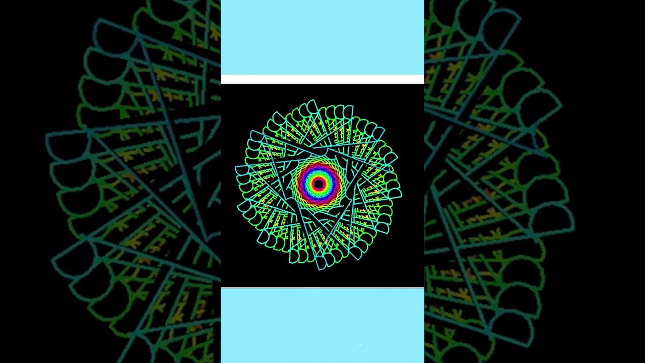 -Python turtle graphics code-crochet pattern