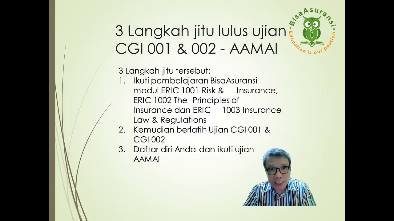 3 Langkah Jitu Lulus CGI 001 & CGI 002 - AAMAI - BisaAsuransi.com