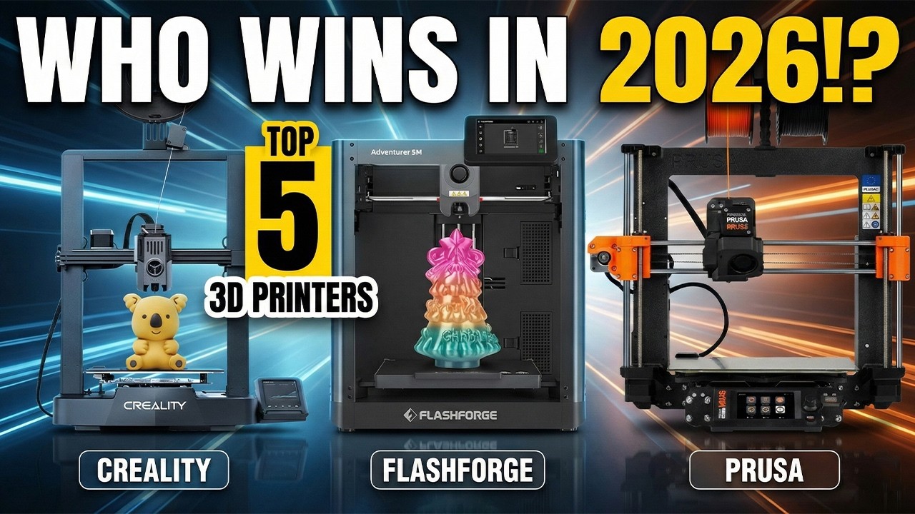 🔥 Top 5 Best 3D PRINTERS [2026] ✅ High Precision / Fast Printing / Beginner to Pro