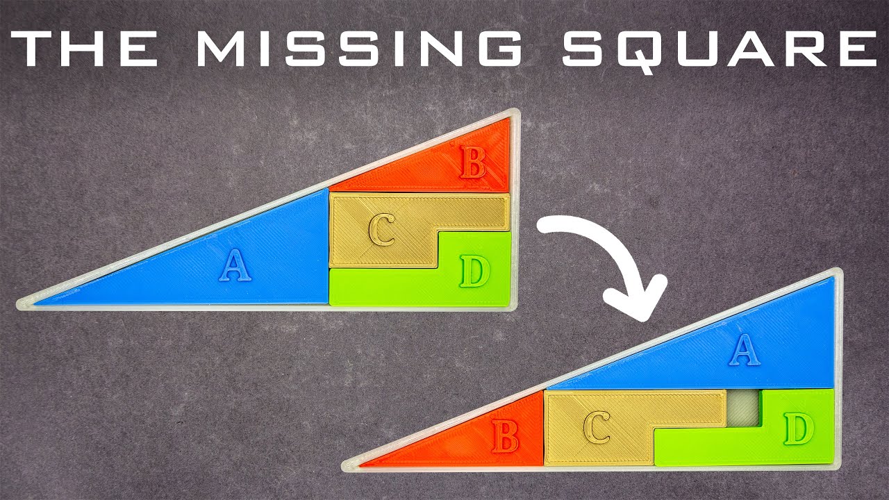 The IMPOSSIBLE Missing Square puzzle #short