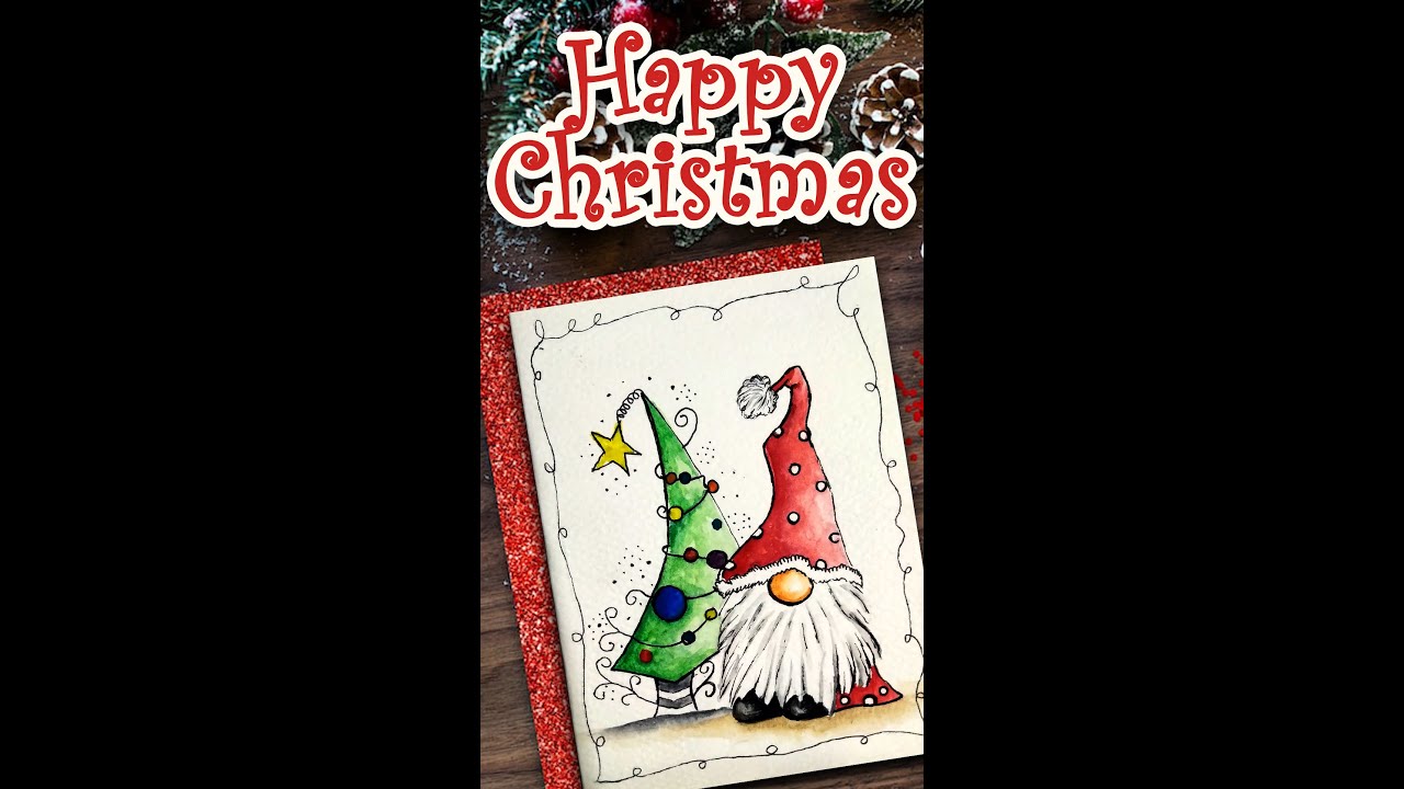 Hand drawn Christmas card shorts