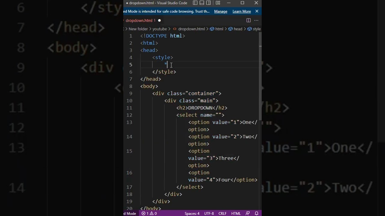 Custom Dropdown | HTML CSS
