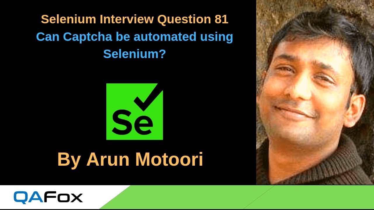 Selenium Interview Question 81 -  Can Captcha be automated using Selenium?