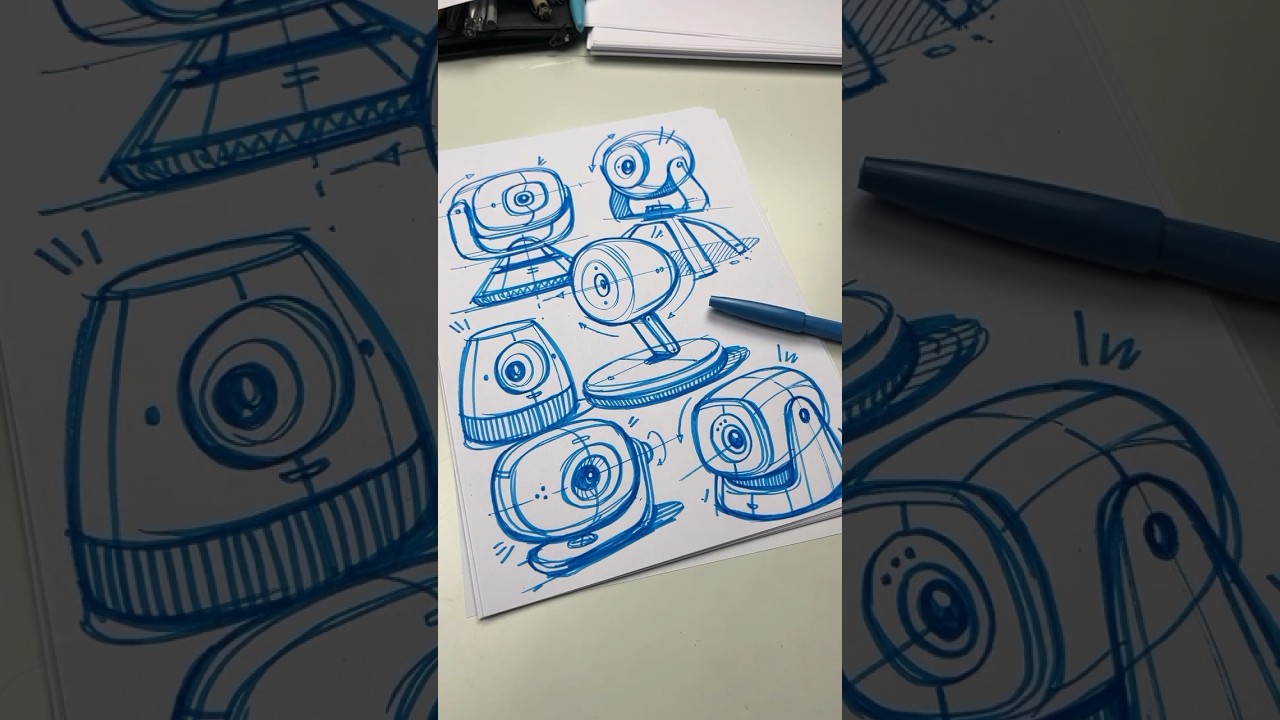 Product designer sketching webcams!👨‍💻