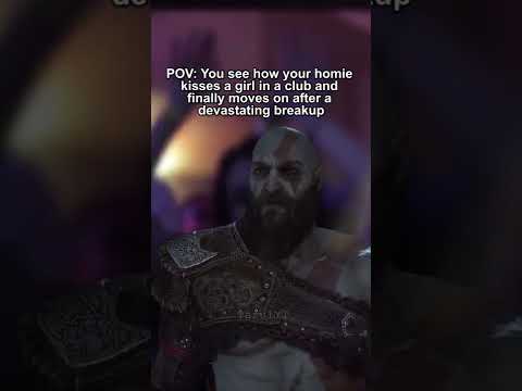 God of War Ragnarok Kratos smiling meme - Kratos in the club