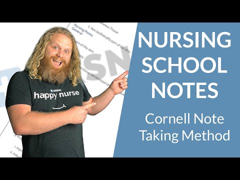 How to take notes in nursing school (the Cornell Method and how to study for nursing school)