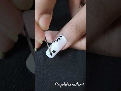 Easy nail art design using safety pin#nailartdesignsathomewithouttools #simplenails