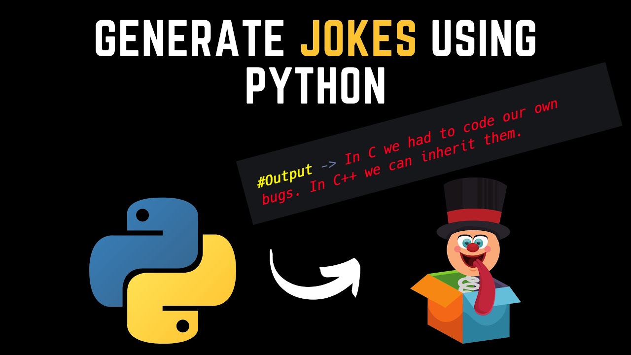 Generate random jokes with just 3 lines of Python code | Python Programs | Programming Jokes |