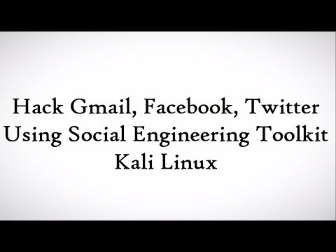 SETTOOL : cloning a login page using Social-Engineer Toolkit #tutorial