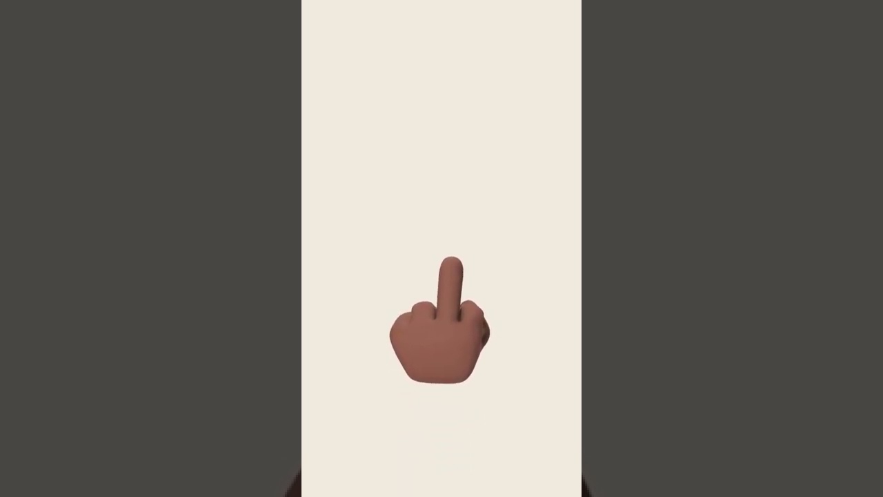 Animated Emoji Give Middle Finger