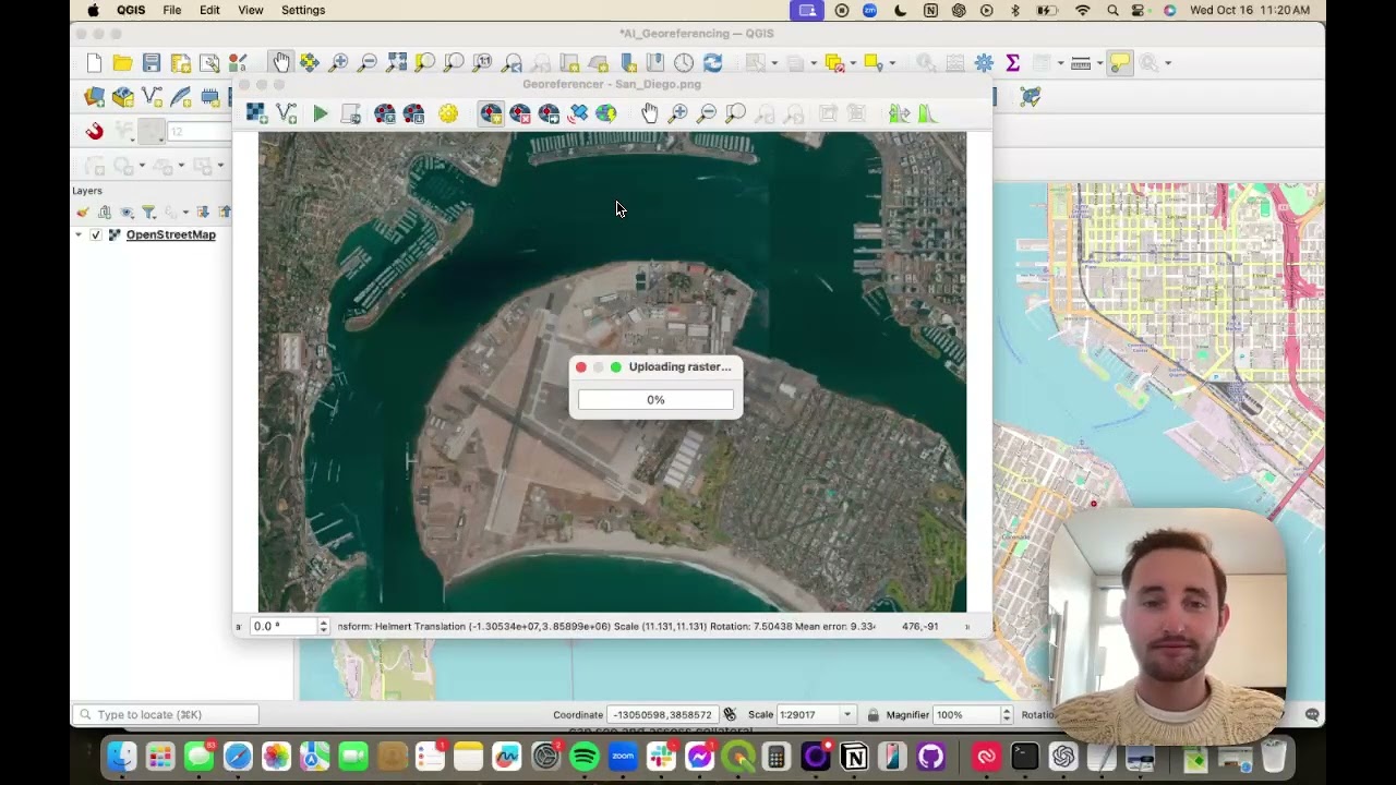 How to georeference aerial/drone imagery in QGIS using AI (October 2024)