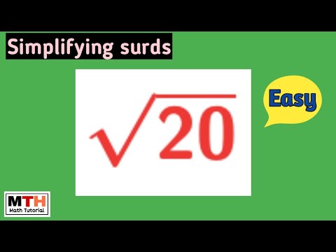 Square root of 20 | sqrt(20) | root 20 | surds
