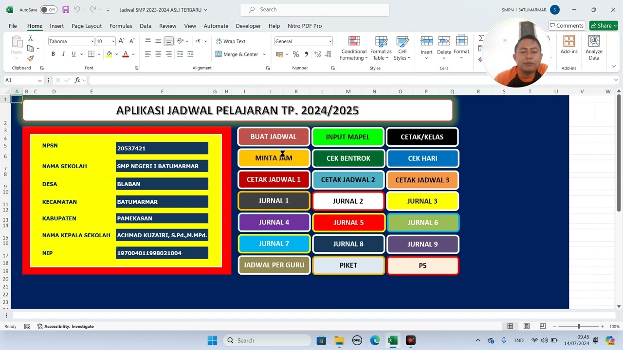 APLIKASI JADWAL PELAJARAN FULL VERSI