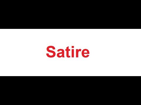 Satire meaning in Hindi