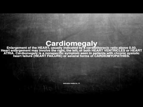 Medical vocabulary: What does Cardiomegaly mean