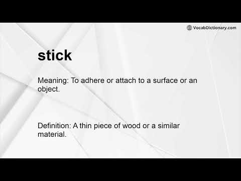 stick Meaning