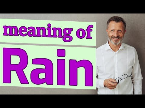 Rain | Definition of rain