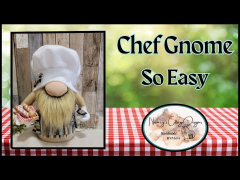 Chef Gnome; How to make a Gnome; Diy Gnome.