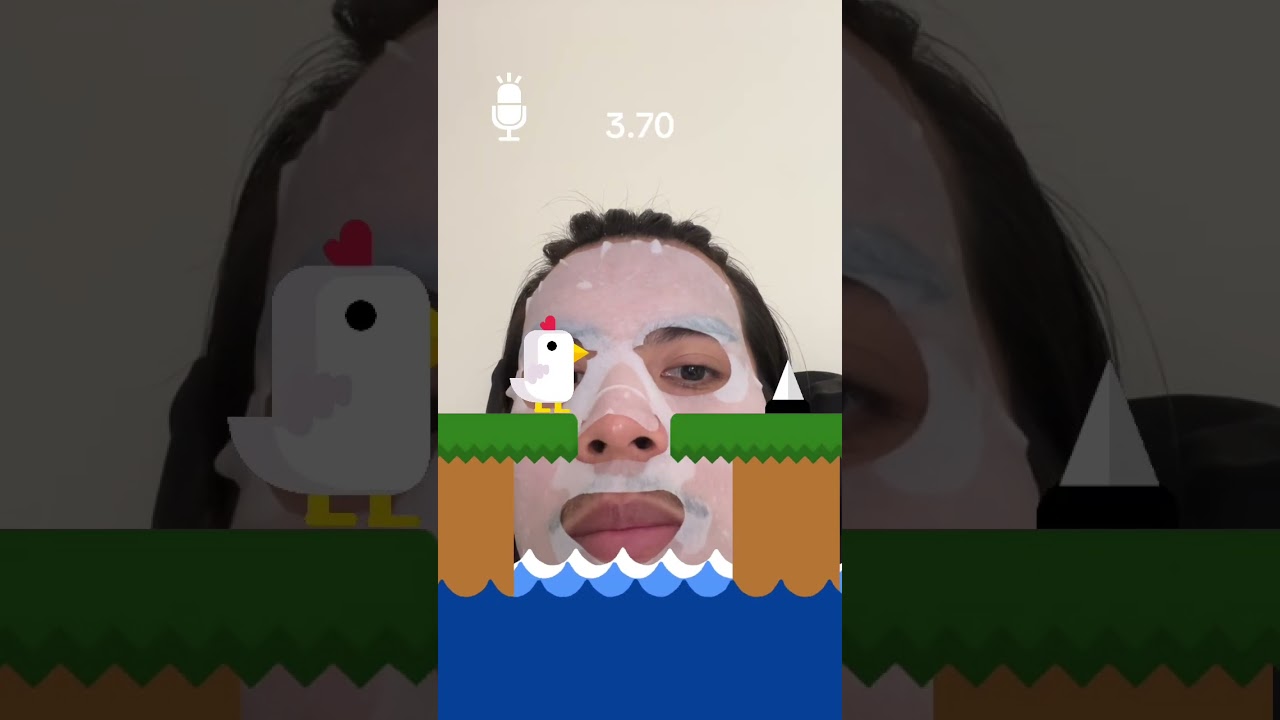 Lol. This is a challenging game to play🐓🤣 #chickengame #chickenfilter #chickenscream #chicken