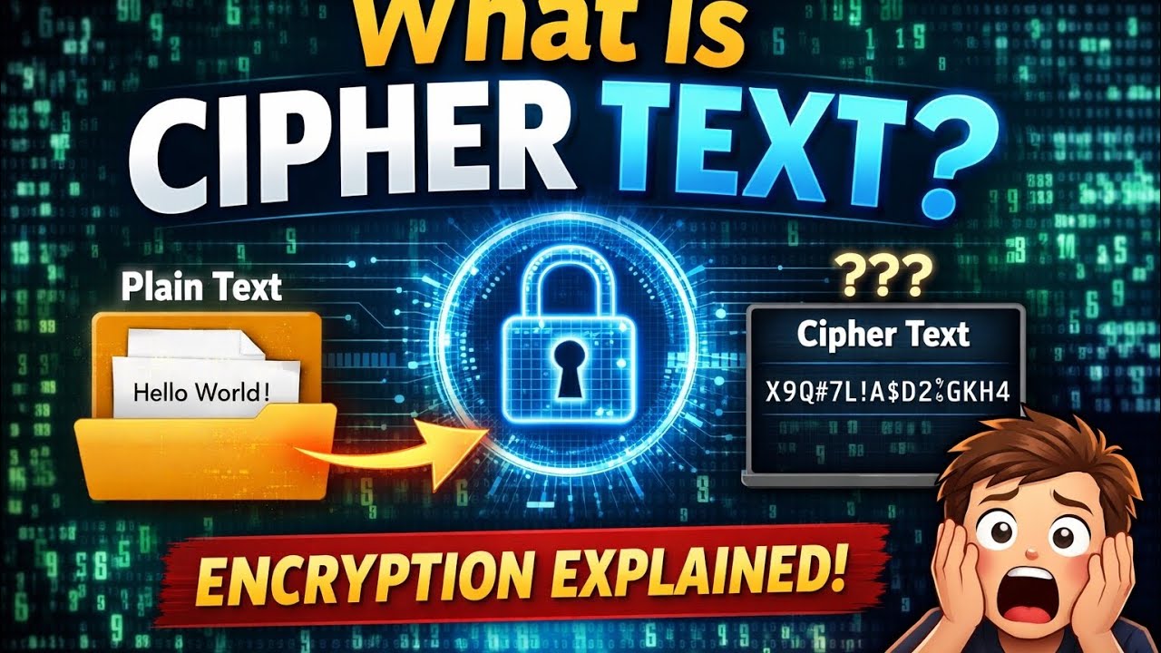 Cipher text | Privacy , Encryption , Security. 