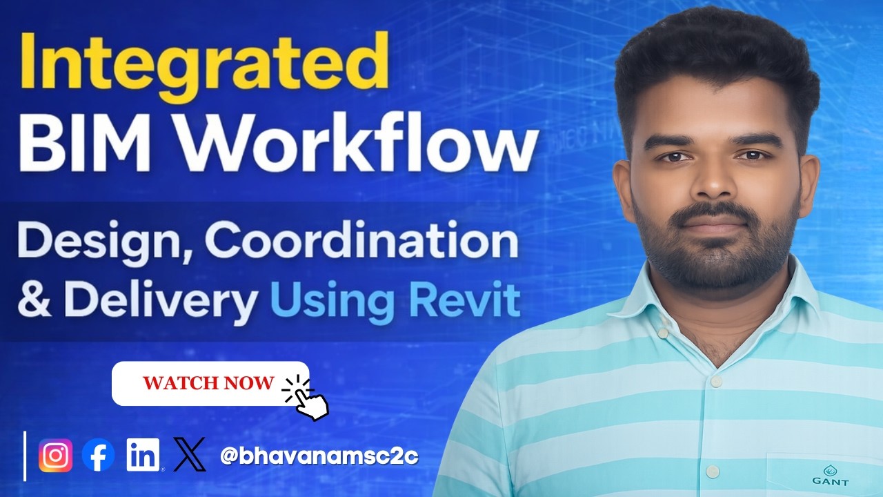 Integrated BIM Workflow Design, Coordination & Delivery Using Revit | @bavanamsc2c
