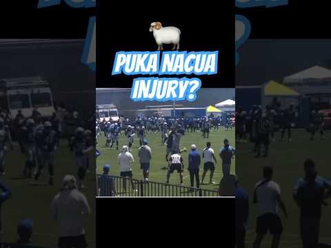Puka Nacua gets INJURED during Rams training camp #rams #larams