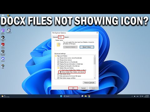 How To Fix Windows 11 or 10 Docx Files Are Not Showing Word Icon - Easy Fix