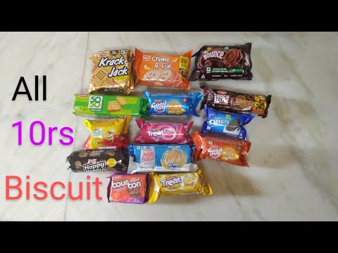 All ten rupees biscuit packs