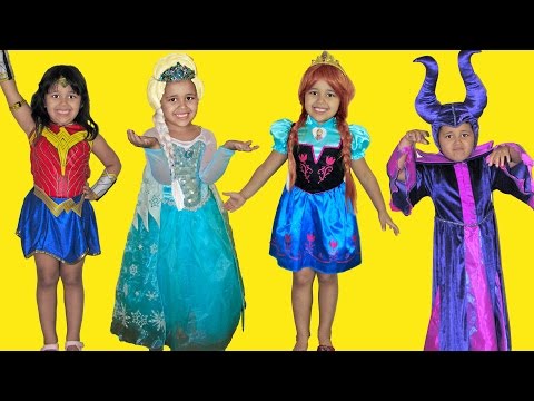 18 Halloween Costumes Disney Princess Anna Queen Elsa Maleficent Moana Rapunzel Cinderella
