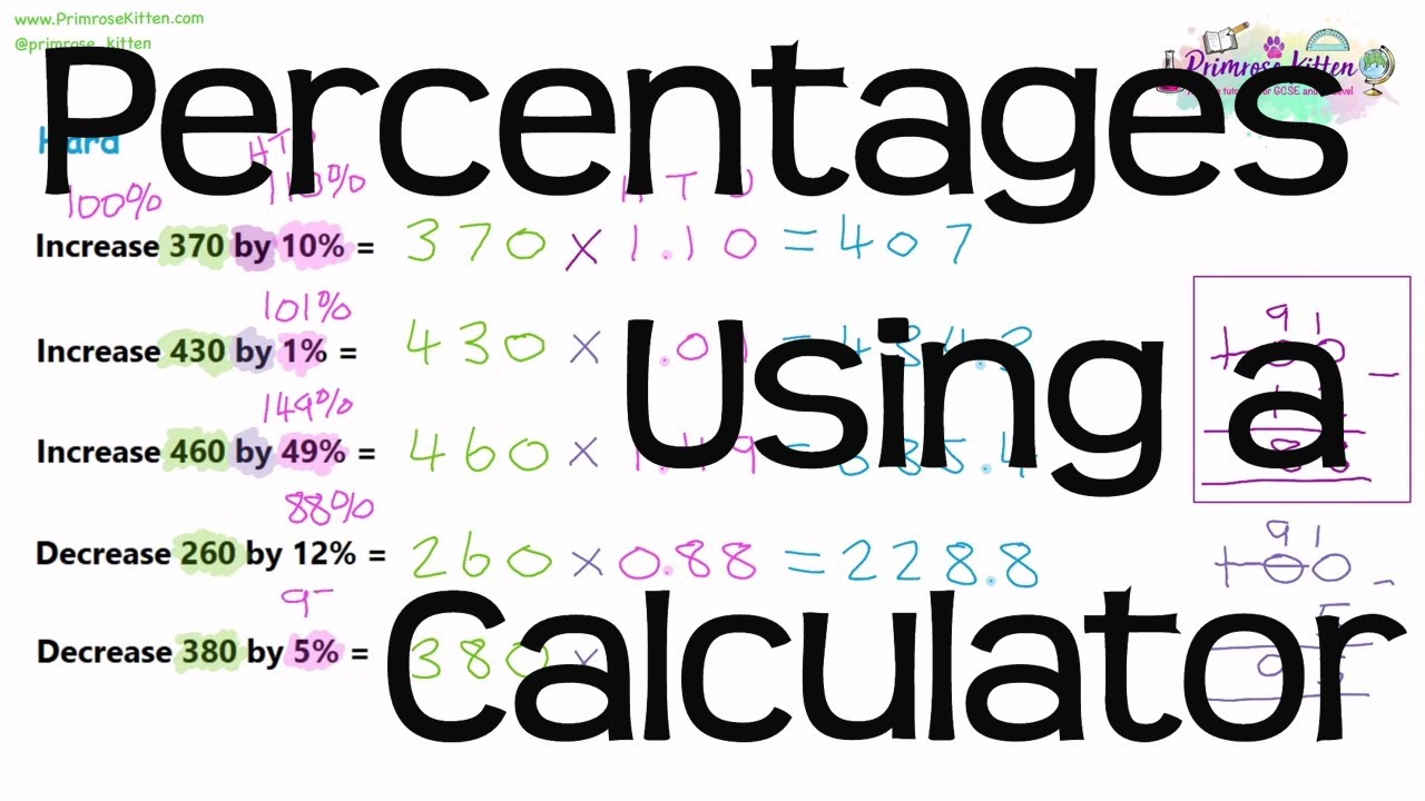 Percentages Using a Calculator | Revision for Maths GCSE and IGCSE