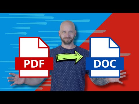 How to Convert PDF to Word FREE - Edit Native and Scanned PDF Documents
