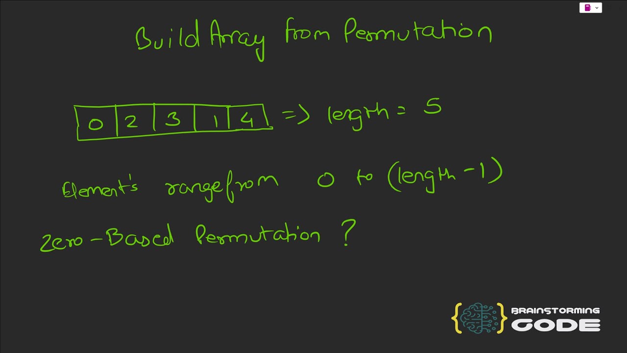 Leetcode 1920 - Build Array From Permutation | Solution ✅