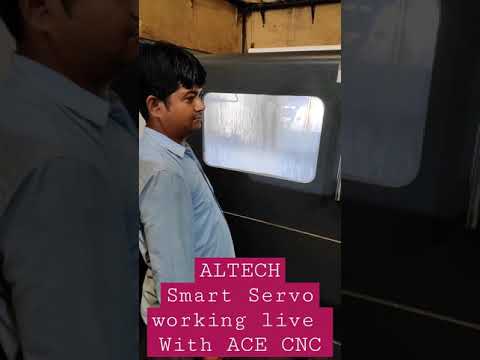 ALTECH Smart Servo Working on ACE CNC MACHINE Live