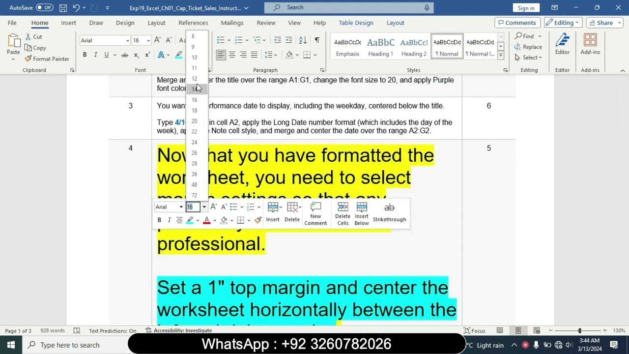 Exp19_Excel_Ch01_Cap_Ticket_Sales | Excel Chapter 1 Ticket Sales Complete Solution | Ticket Sales
