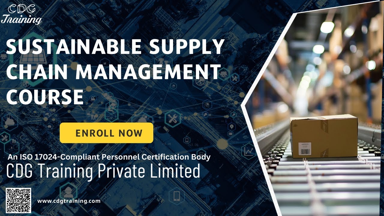 Master Sustainable Supply Chain Management | CDG Training Private Limited | Get Course Link Below |