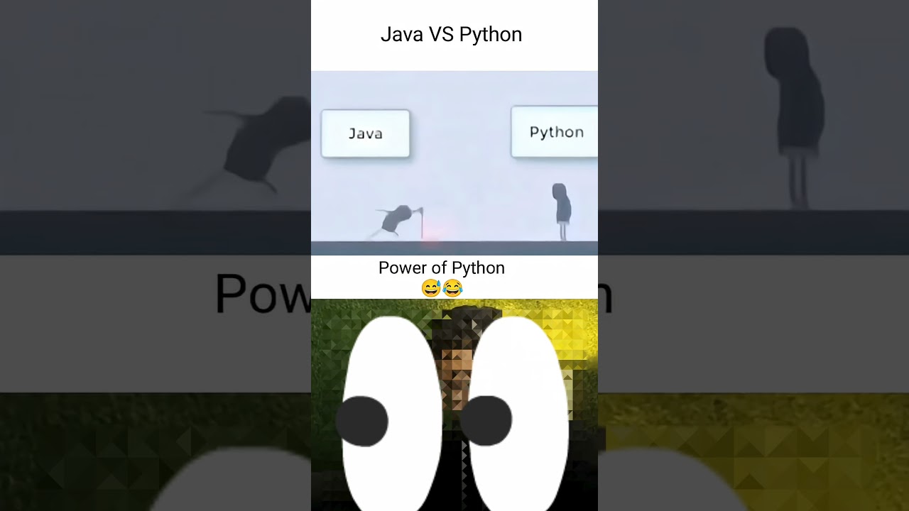 Java VS Python   Power of Python #meme #memes #python #java #programming #programmer #shorts #coding