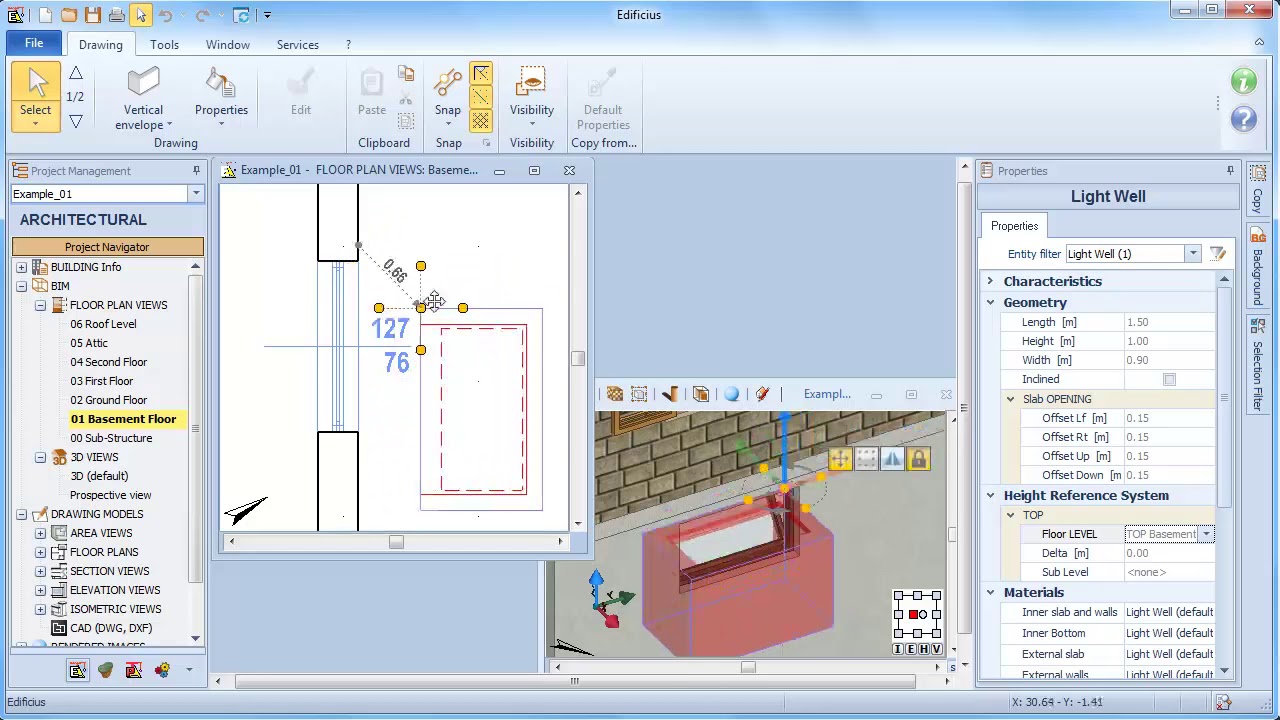 Edificius Tutorial - Editing a Light Well object - ACCA software