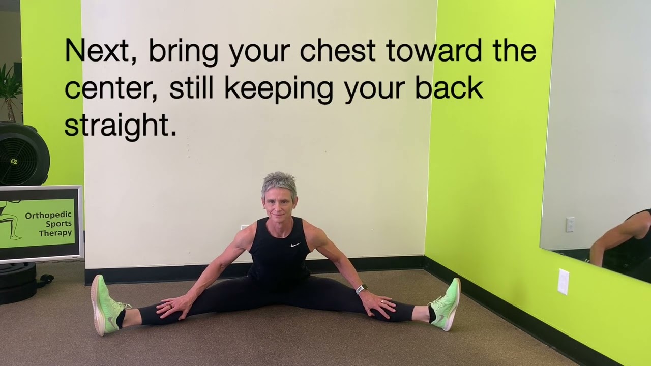 Straddle Stretch with Sidebend