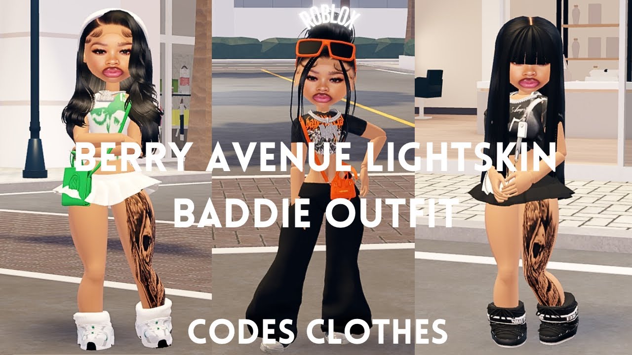 Roblox Berry Avenue Lightskin Baddie Outfit Codes Clothes