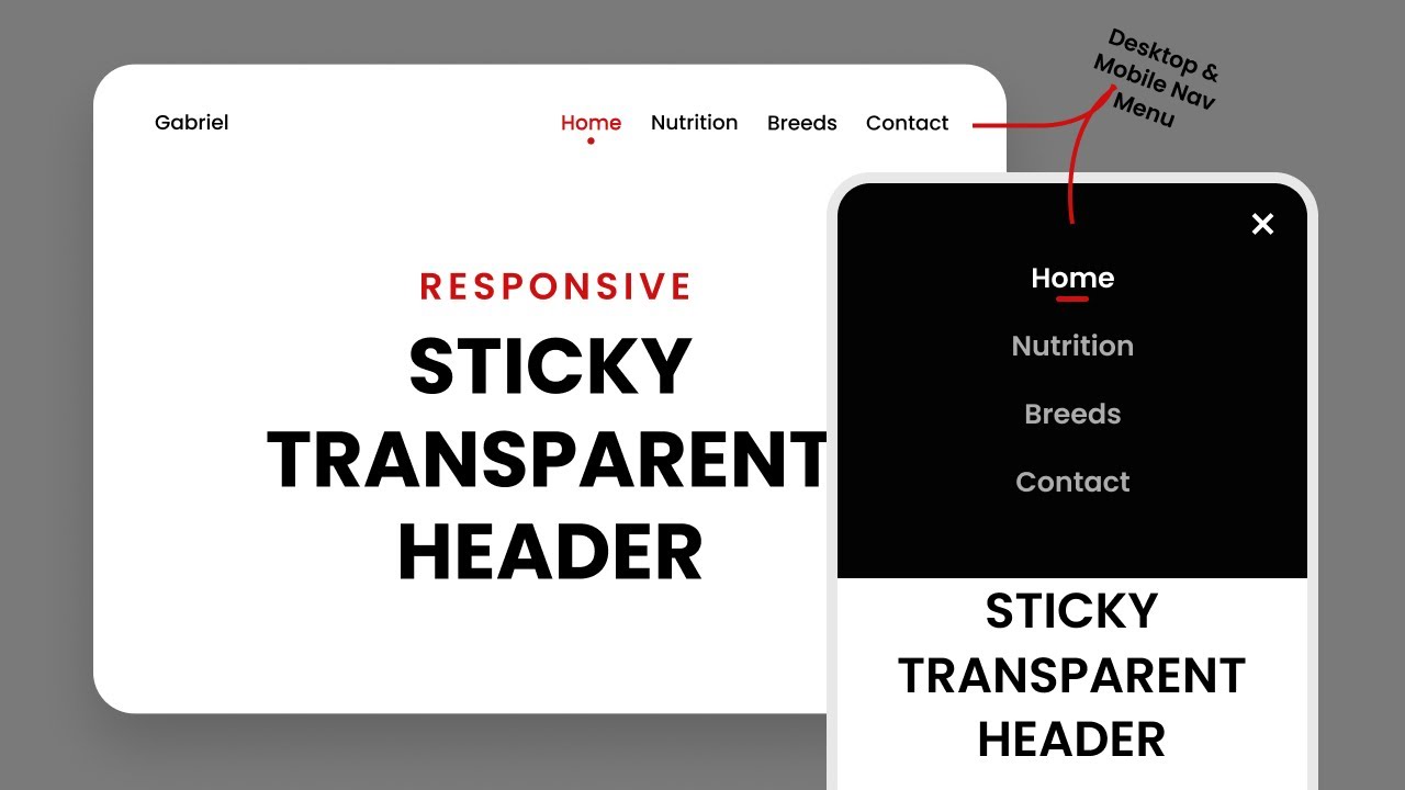 How To Create Responsive Navigation Bar Using HTML, CSS and JAVASCRIPT | In-dept Tutorial With Tips