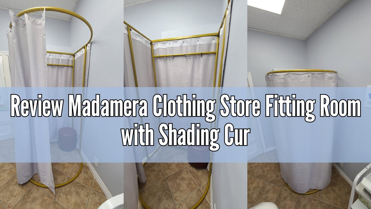 Review Madamera Clothing Store Fitting Room with Shading Curtain, Portable Temporary Mobile Privacy