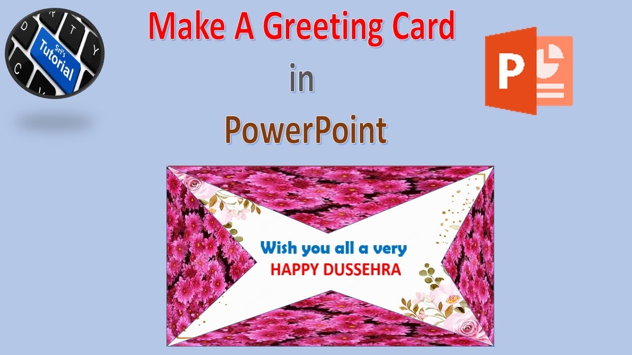 Greeting Card Design in PowerPoint | Festival Card Design | How to make Greeting card in PowerPoint