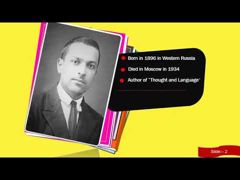 Presentation About Lev vygotsky 'A Theory Of how Children Learn"-PPT Slide