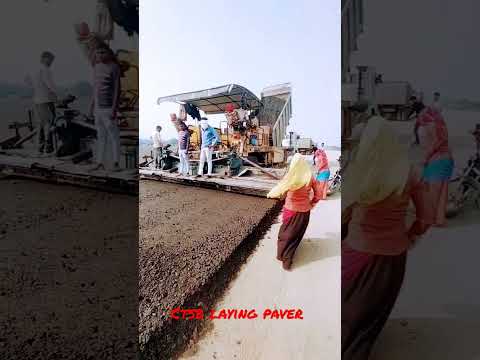 cement treated sub base ctsb laying on paver National Highway authority off India best work
