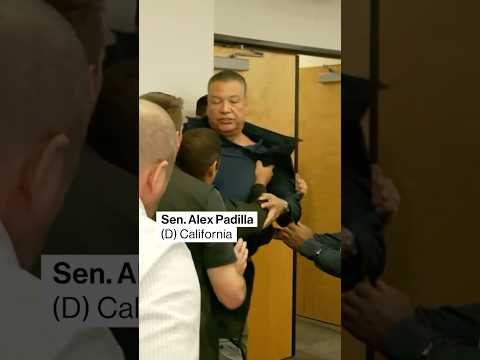 California Sen. Padilla Forced Out of Noem Briefing