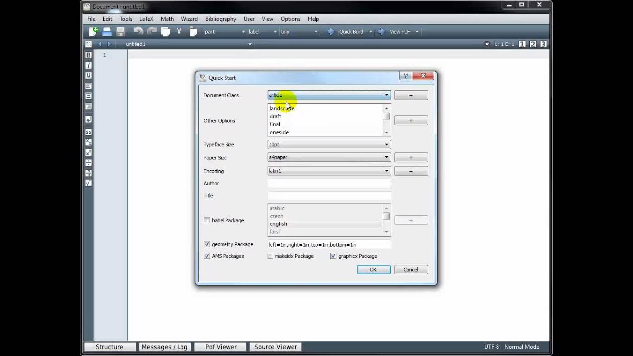 Techpush LATEX Beginner Tutorial Guide 8 - Texmaker Tips
