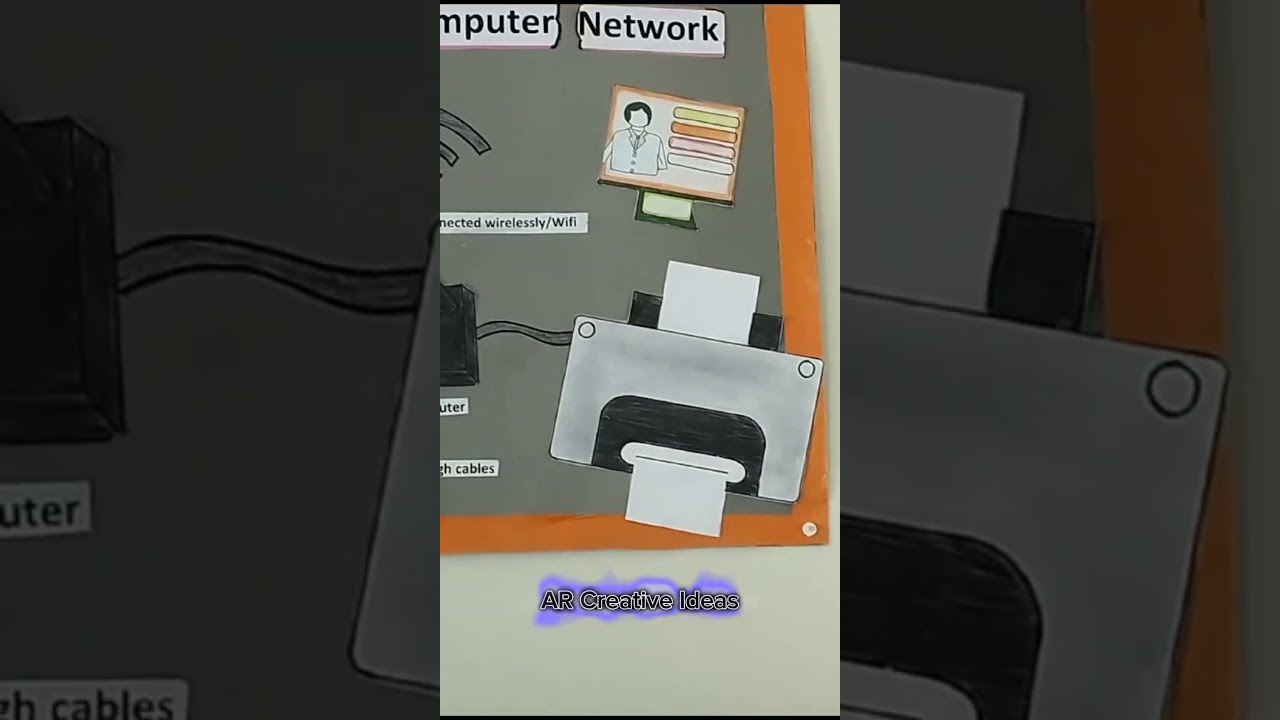 Class Decoration Idea - Computer Lab wall poster idea @arcreativeideas #ytshorts #classdecoration