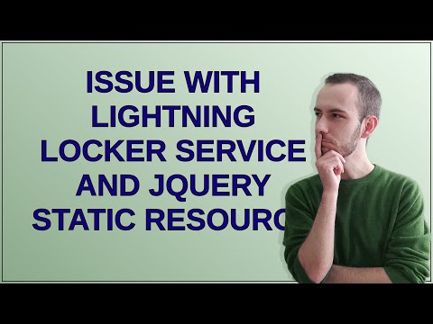Salesforce: Issue with lightning locker service and jQuery static resource