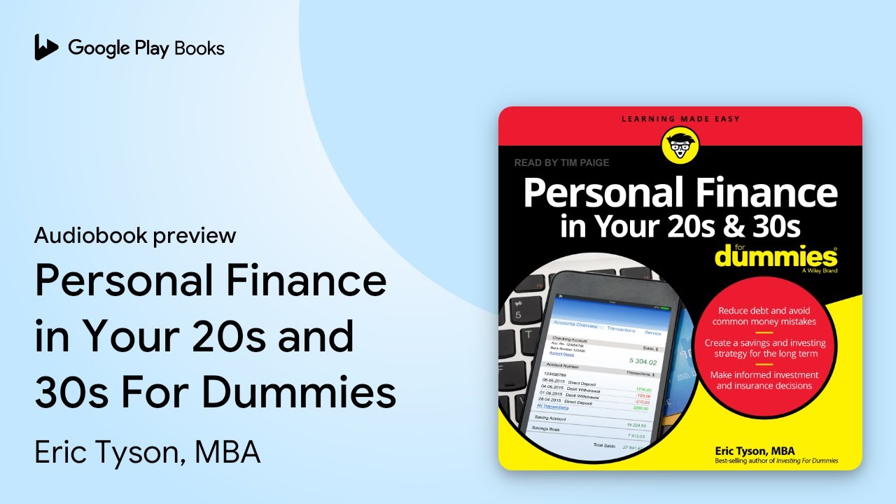 Personal Finance in Your 20s and 30s For… by Eric Tyson, MBA · Audiobook preview